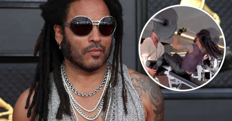 Lenny Kravitz muestra su físico de 59 años con impactante video de gimnasio