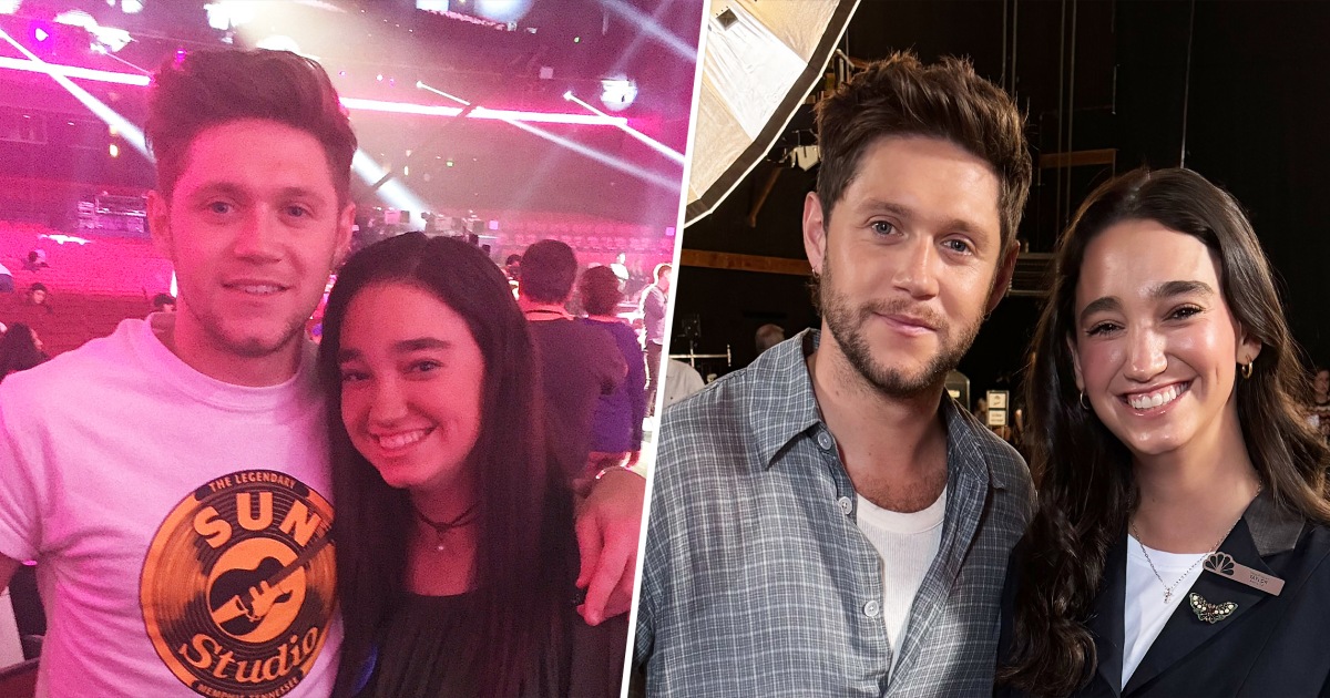 El entrenador de 'The Voice', Niall Horan, se encuentra con un joven que sobrevivió a un ...